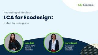 LCA for Ecodesign: A step-by-step guide | My Mooc