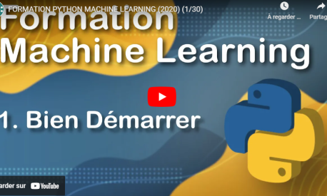 Python machine learning formation complète | My Mooc